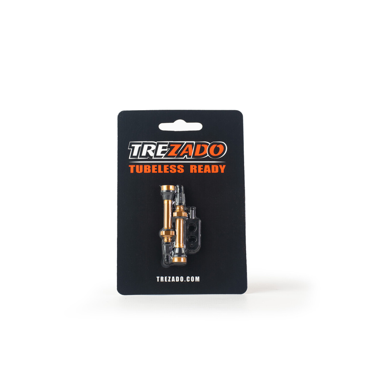 Brązowe Zawory Trezado do systemów bezdętkowych - 2 sztuki z kluczykiem | | Tread Opony Rowerowe ...